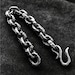 10mm Hammered Textured Silver Bracelet Men's Cufflink Bracelets ...