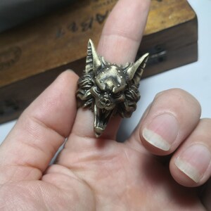 Bat Ghost Guardian Ring Gargoyle Head Acrylic Animal Vampire Monster ...