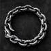 10mm Hammered Textured Silver Bracelet Men's Cufflink Bracelets ...