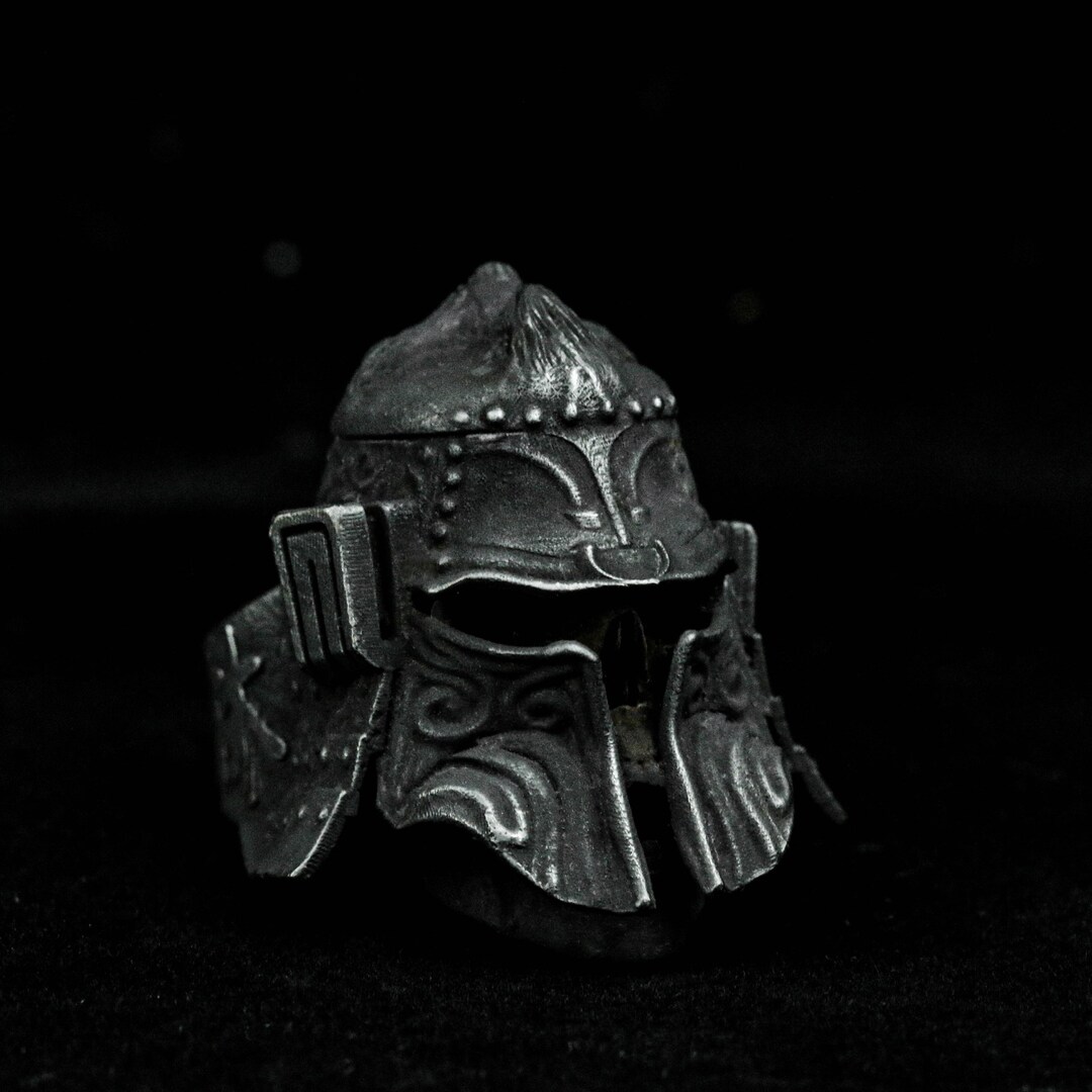 Samurai Helmet Ring Mask Holy War Knight Armor Conqueror Warrior ...