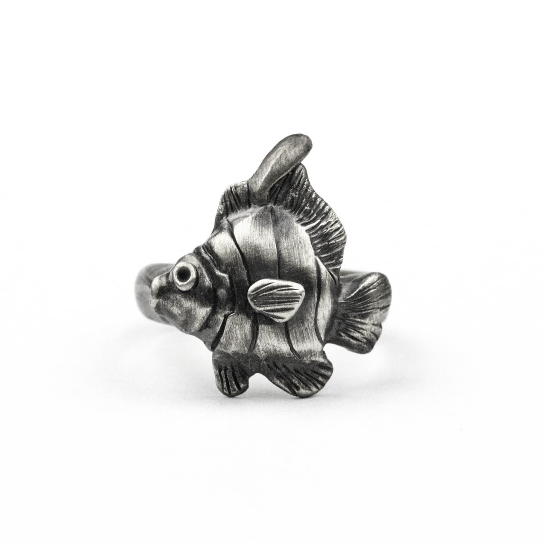 Sea Fish Ring, Fish Appreciation Ring, Fish Jewelry, Unique Fish Design ...