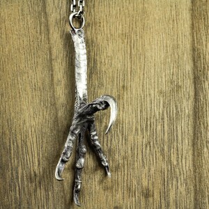 Large Eagle Claw Pendant, Claw Necklace, Brutalist Style Jewelry, Large ...