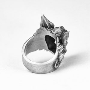 Bat Ghost Guardian Ring Gargoyle Head Acrylic Animal Vampire Monster ...
