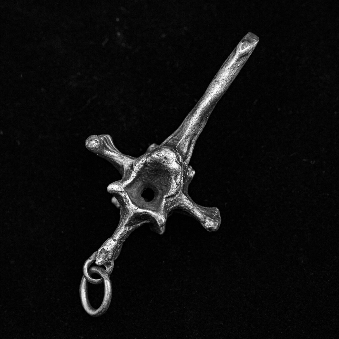 Handmade 925 Silver Anatomical Spine Cross Pendant Necklace - Etsy