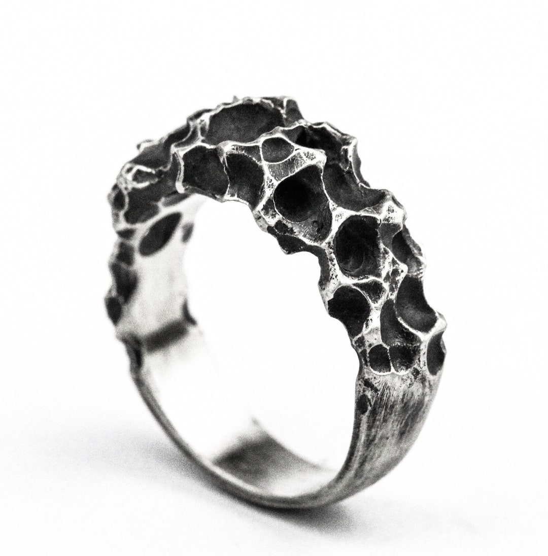 Irregular Textured Concave and Convex Ring Surface Wrinkled and Broken ...
