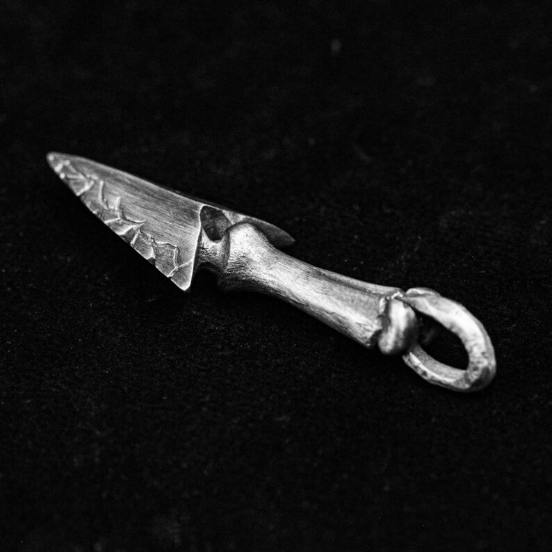 Handmade Bone Arrow Pendant Necklace, 925 Silver Tribal Jewelry - Etsy