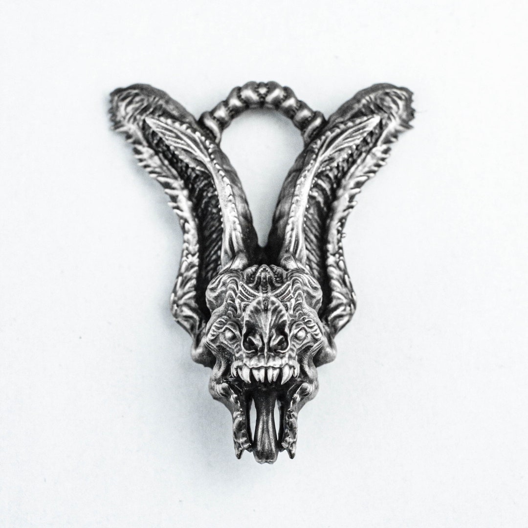 Vampire Gargoyle Pendantnecklace Roaring Bat Pendantnecklace Weird ...