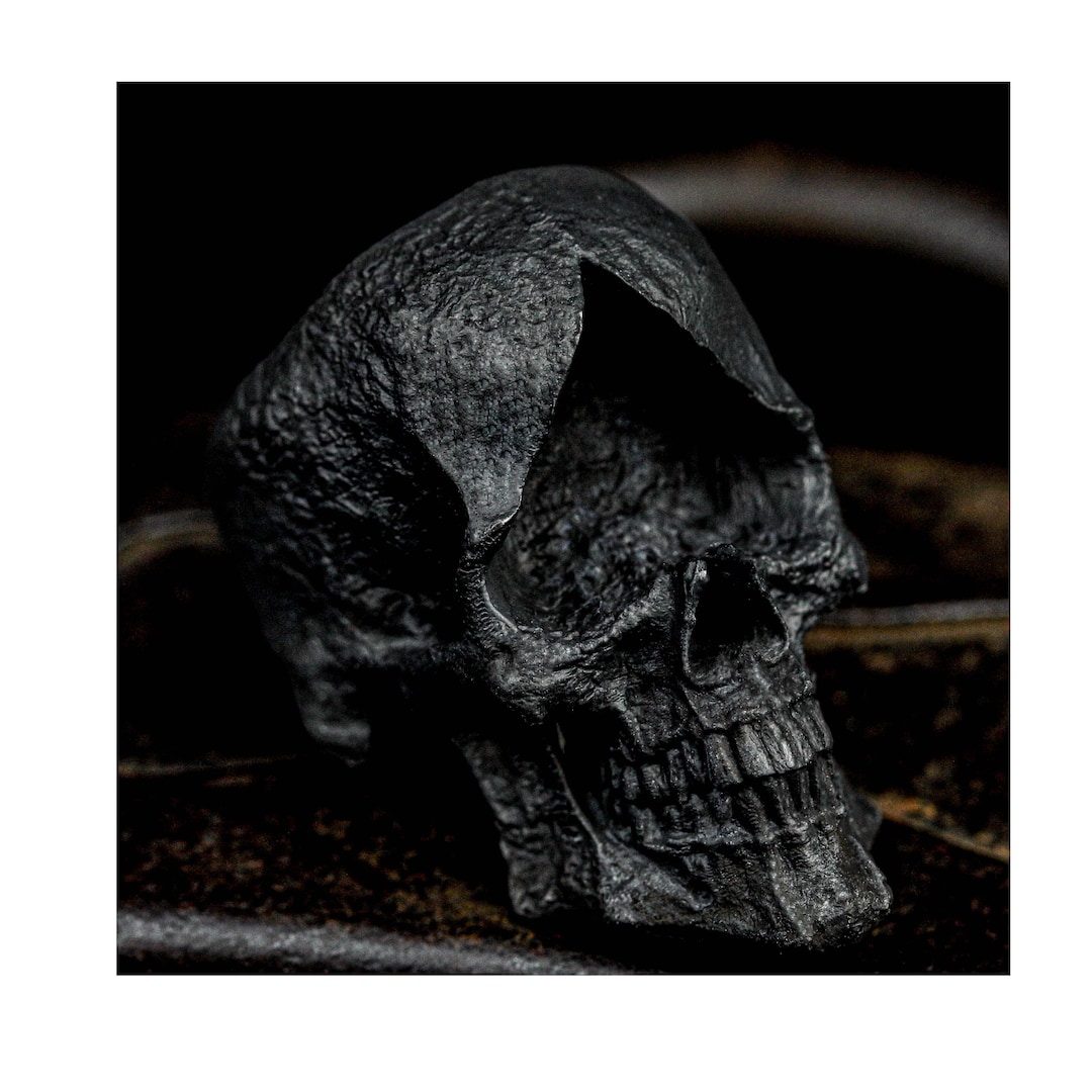 Gothic Handmade Rebirth Death Skull Ring Personalized Death Dark Soul ...