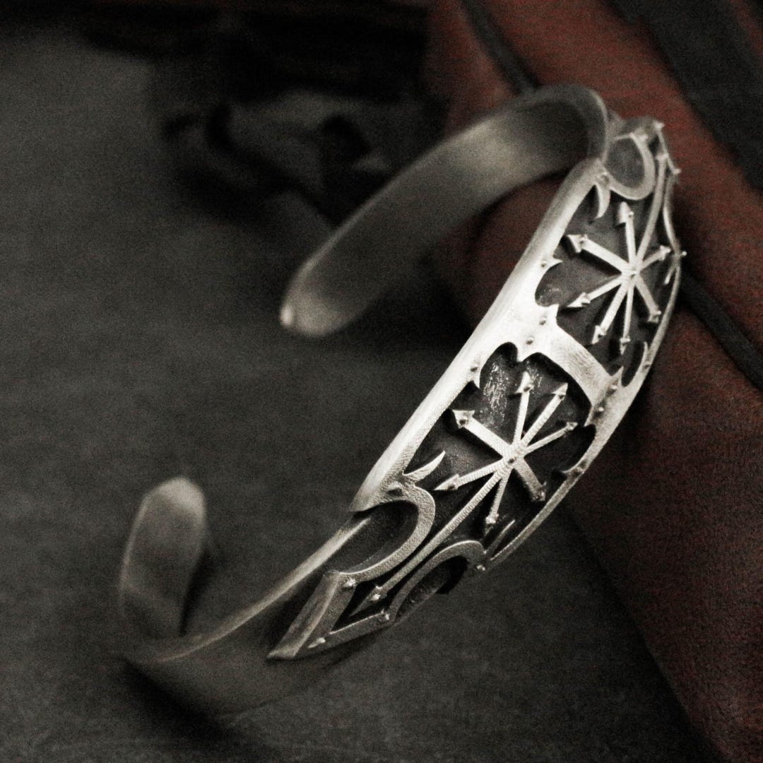 Crusader Bracelet, Battle Armor Men's Bracelet, Men's Knight Bracelet ...