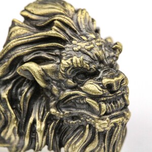 Lion Brass Ring - A Leo Gift, Animal Amulet, Mane Lion King Ring - Etsy