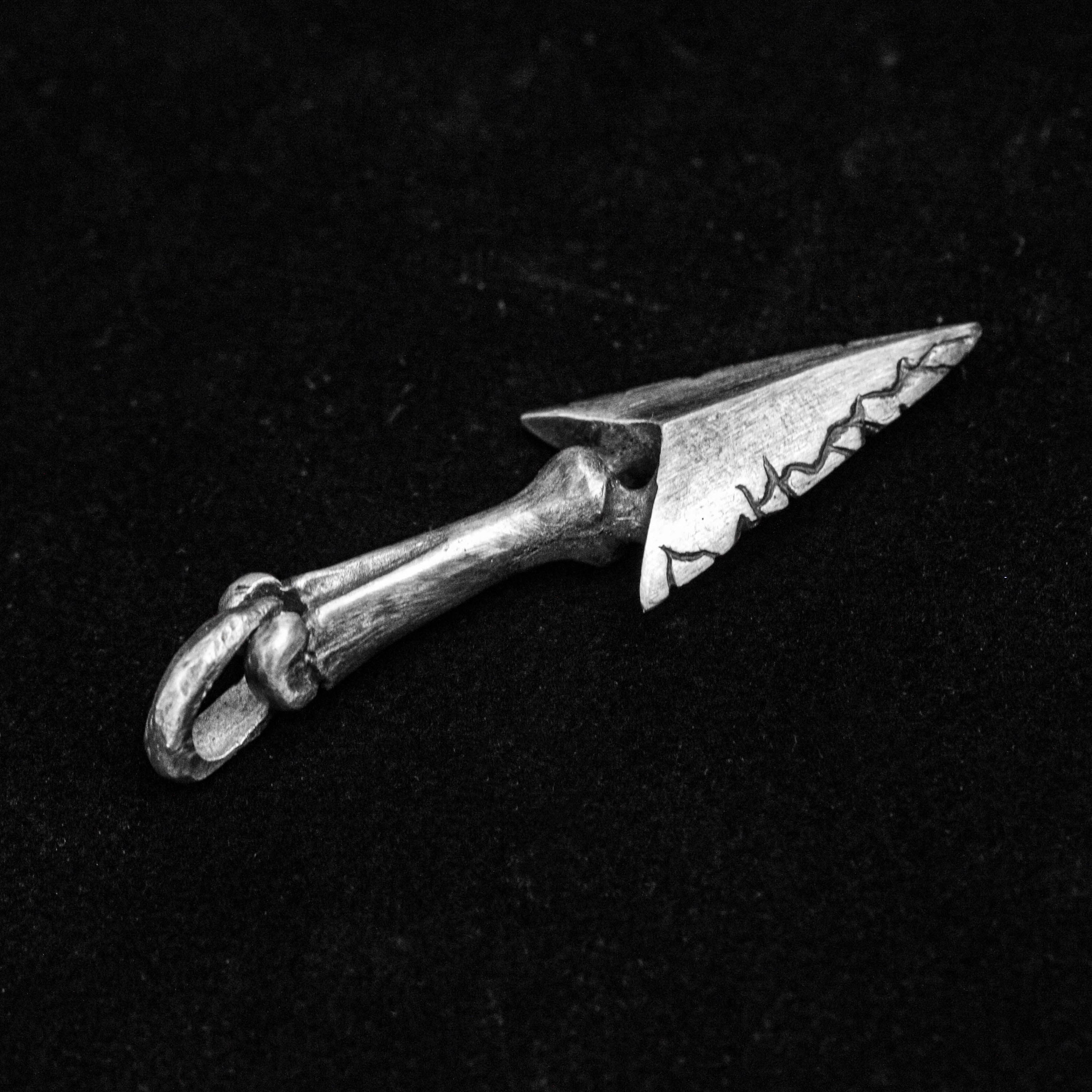 Handmade Bone Arrow Pendant Necklace, 925 Silver Tribal Jewelry - Etsy