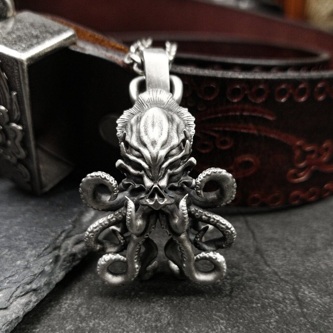 Big Octopus Cthulhu Pendant Necklace Myths and Legends Marine Animals ...