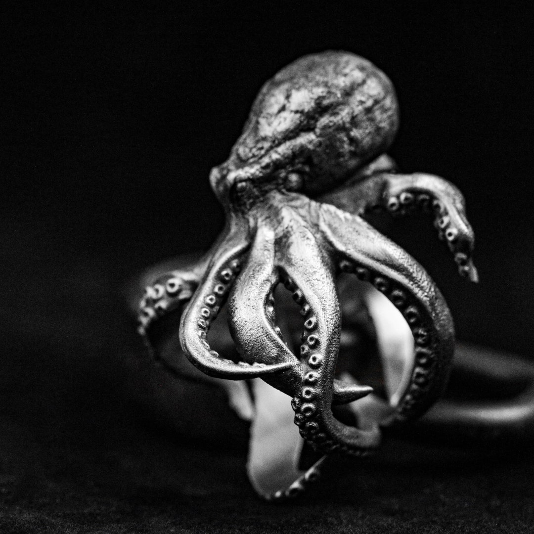 Big Octopus Open Ring Ancient Greek Cthulhu Mythology Legend Ocean Gift ...