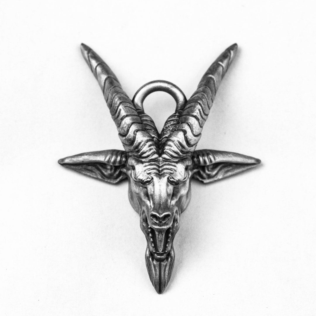 Pentacle Roaring Sheep Head Ram Astrology Pendant Necklace Zodiac ...
