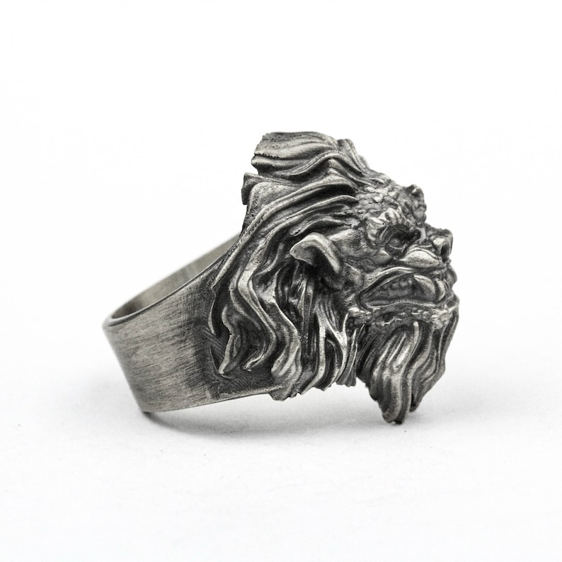 Lion Brass Ring - A Leo Gift, Animal Amulet, Mane Lion King Ring - Etsy