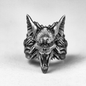 Bat Ghost Guardian Ring Gargoyle Head Acrylic Animal Vampire Monster ...
