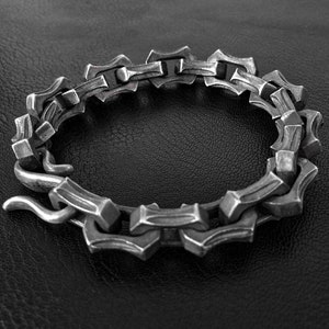 European and American 12mm Too Angle Bracelet Silver Bracelet ...