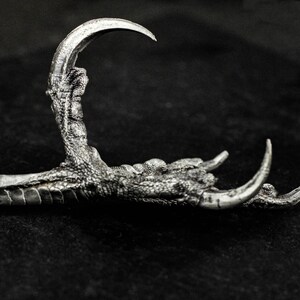 Large Eagle Claw Pendant, Claw Necklace, Brutalist Style Jewelry, Large ...