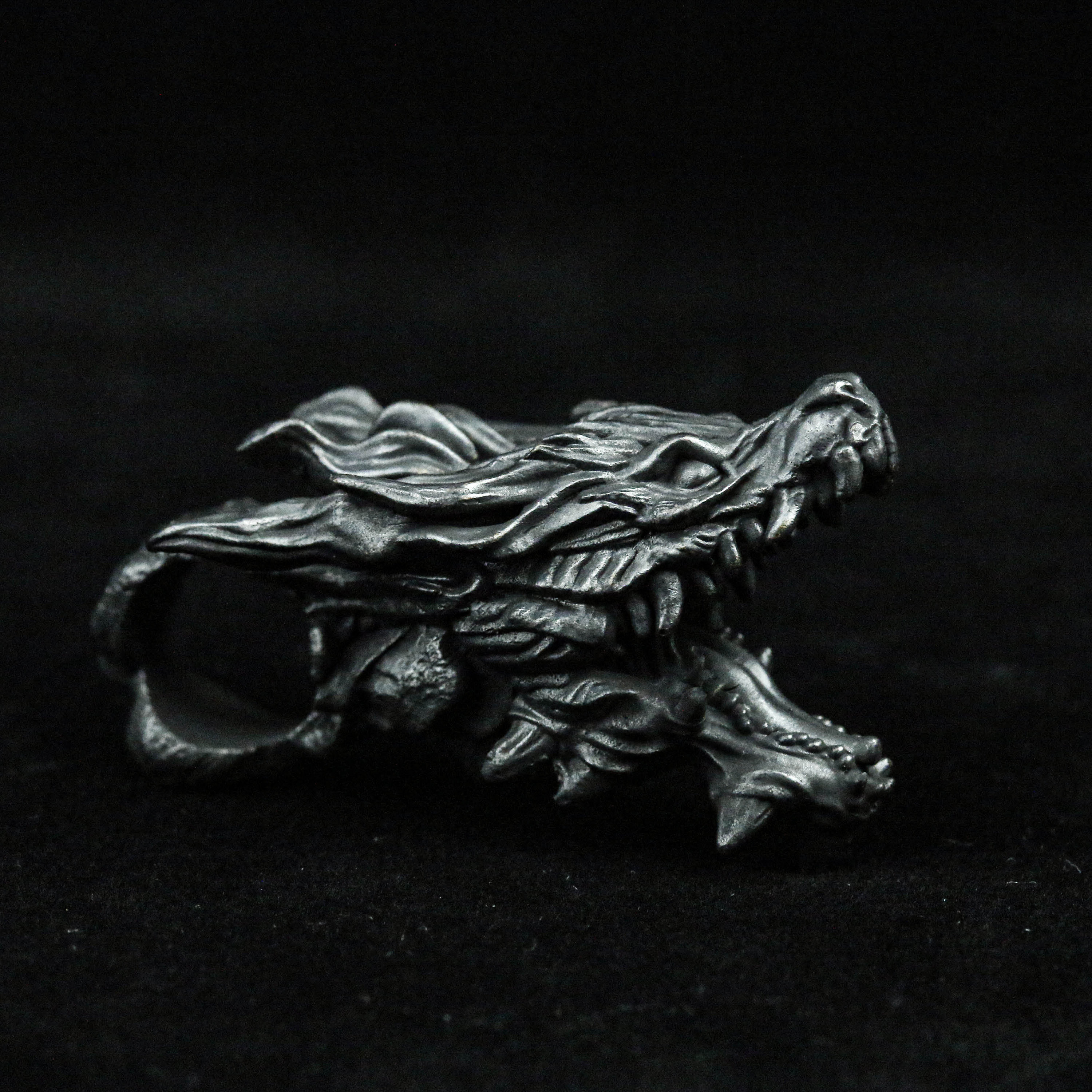 Evil Chinese Dragon Head Art