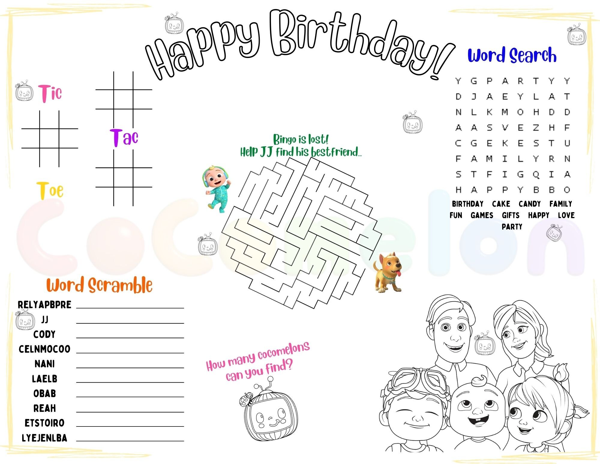 Paper & Party Supplies Party Supplies Party Decorations Games Instant ...