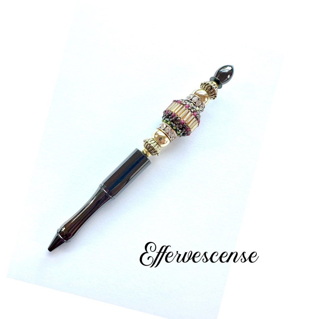 Hand Crafted Beaded Pen, Sparkle, Fun Pens, Birthday Gifts, Retirement ...