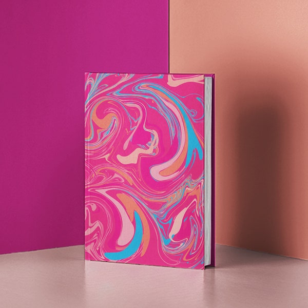 Marble Notebook - Etsy