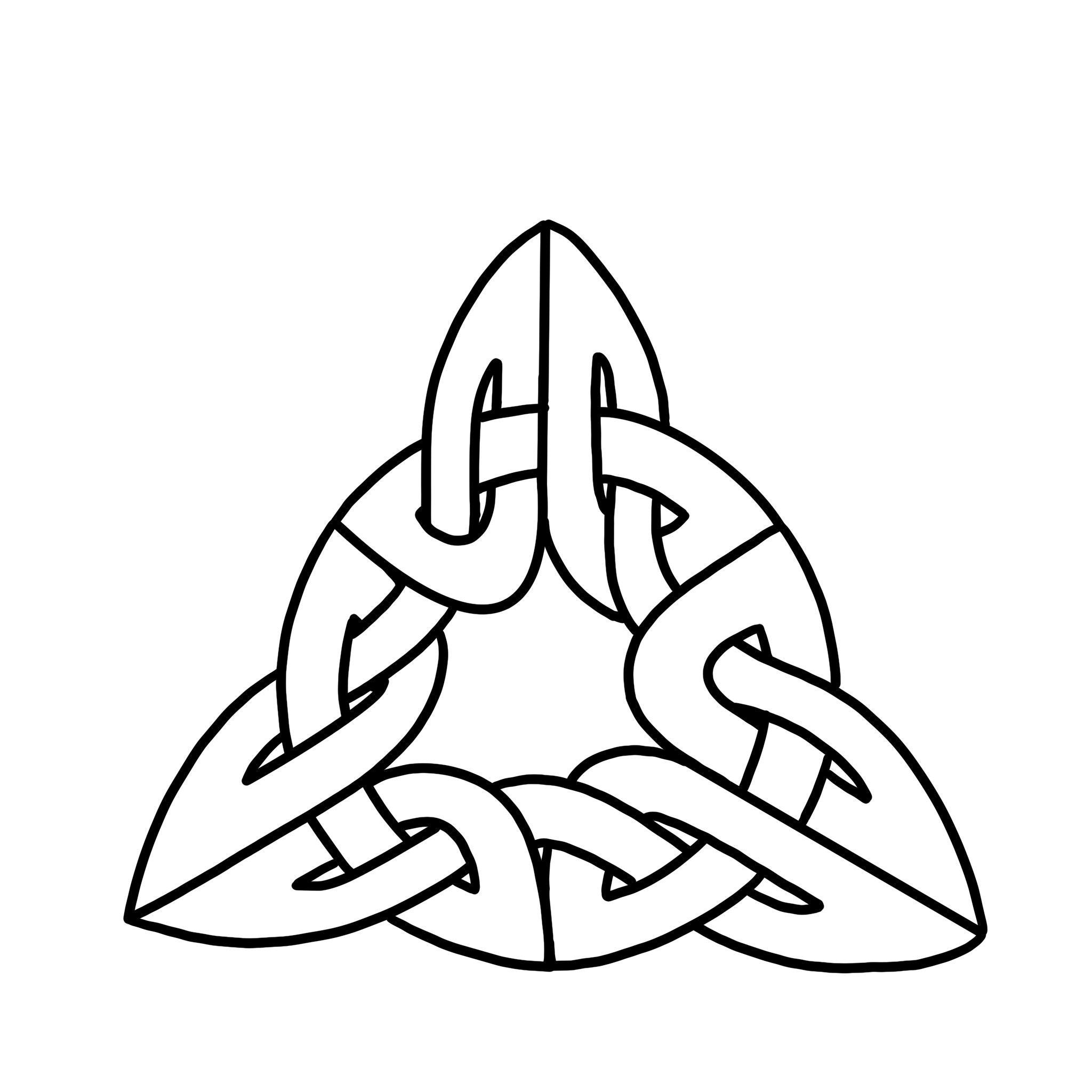 Procreate Tattoo Brush Set 58 Celtic Triangle Knots Stamps | Etsy