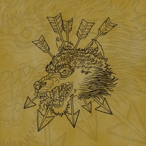 Procreate Tattoo Flash Design Stamp Set For Procreate Etsy