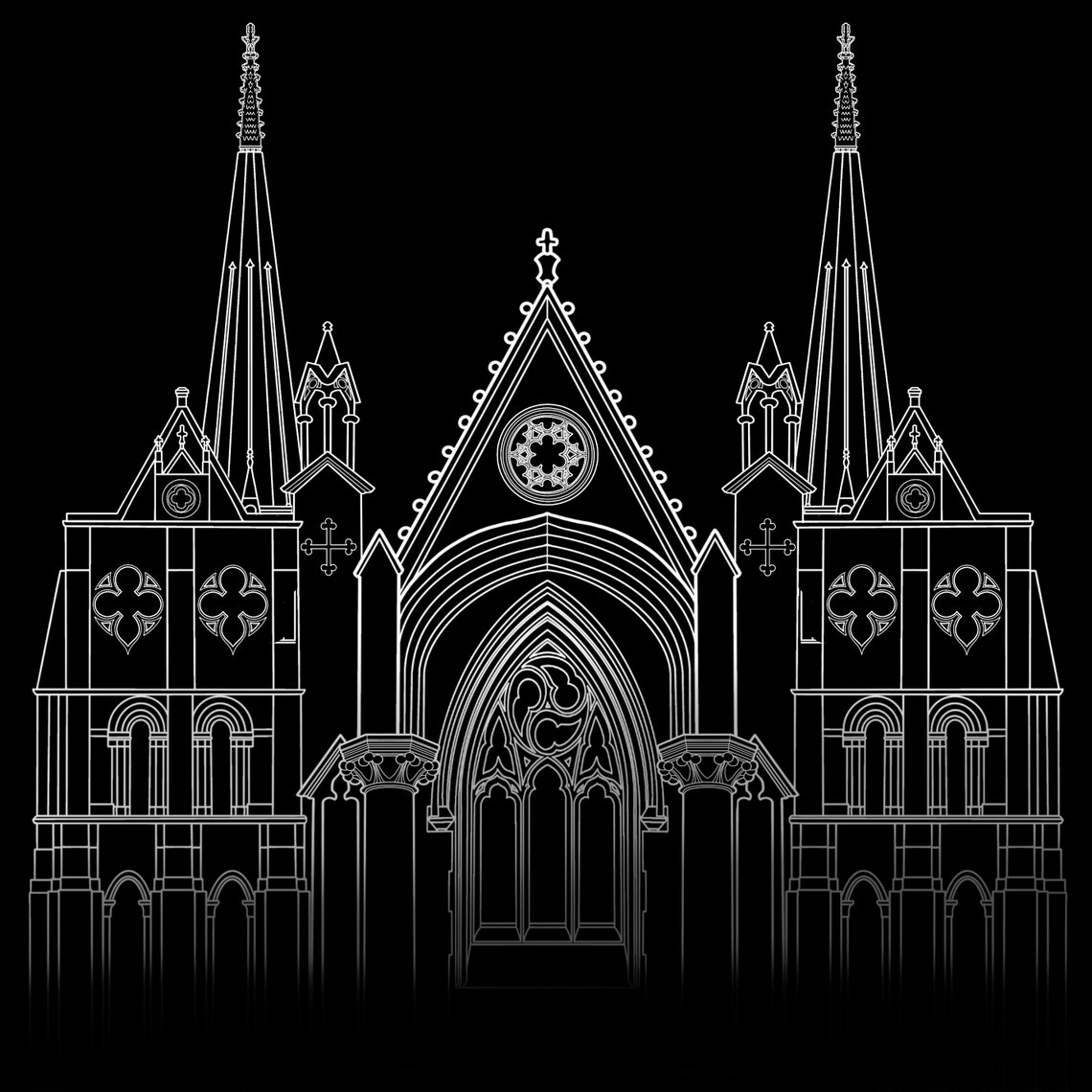 Procreate Tattoo Gothic Church Stamp Set for Procreate - Etsy