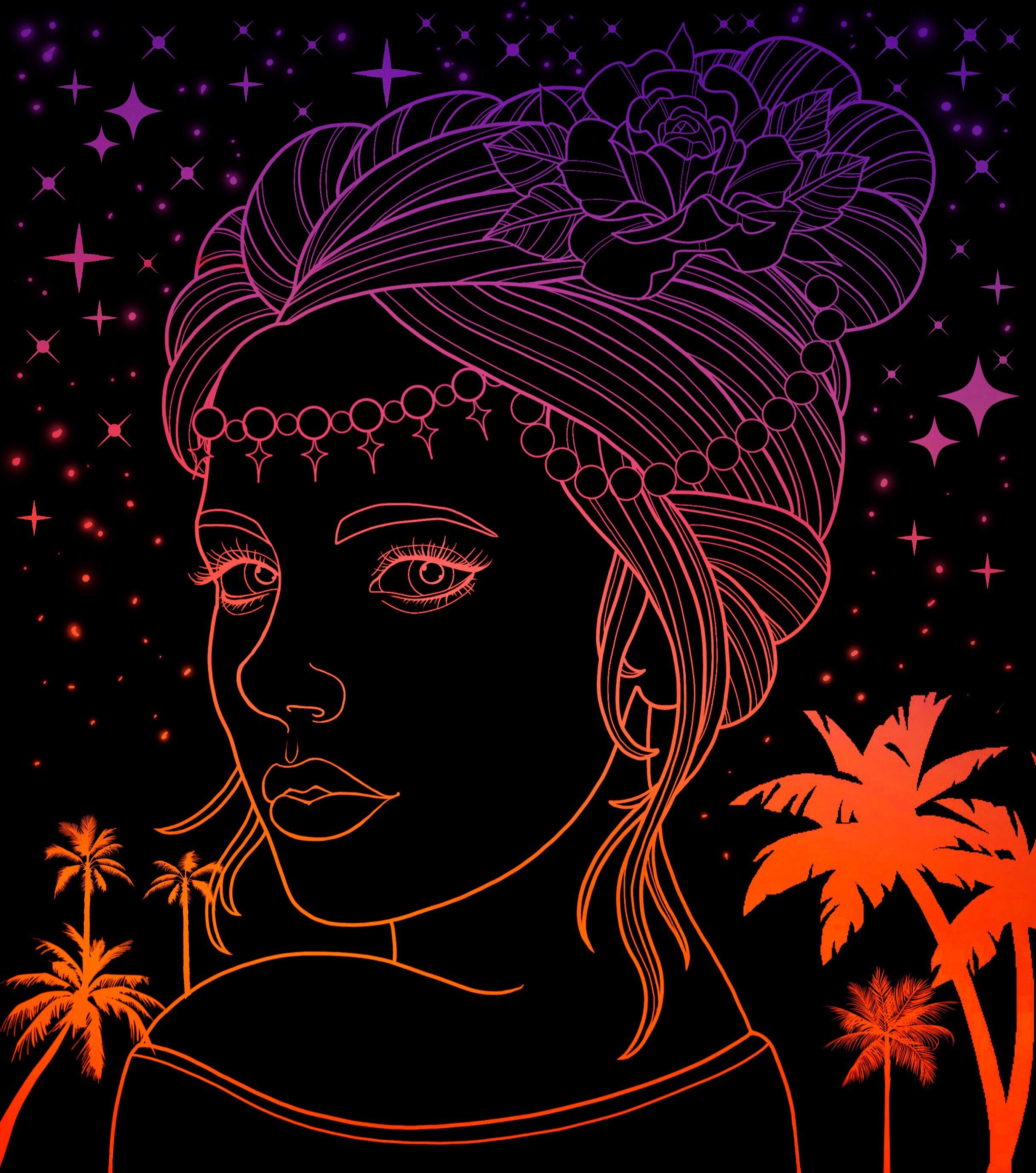 Procreate Tattoo,lady Head, Brush, and Stamp Set for Procreate - Etsy
