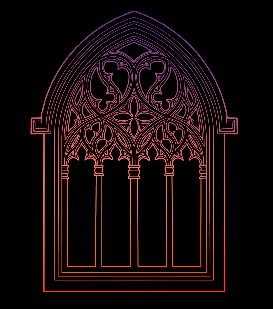 Procreate Tattoo, Gothic Church, Stamp Set for Procreate - Etsy