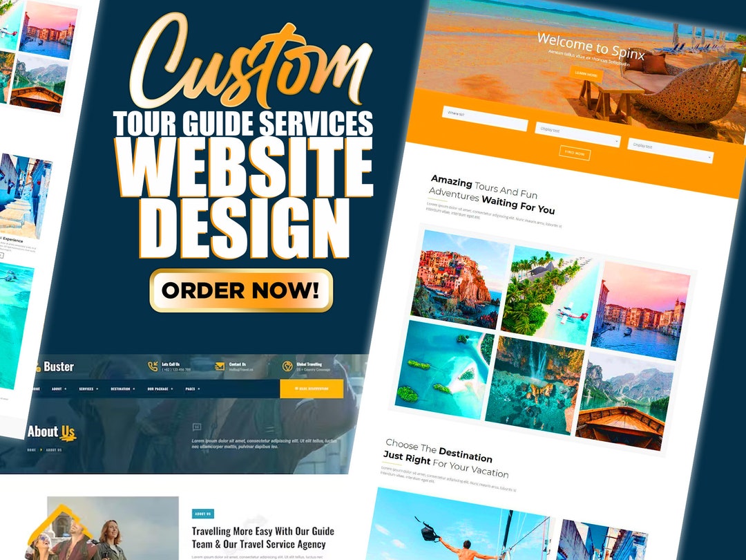 Tour Guide Services Website Design Service We Will Design - Etsy