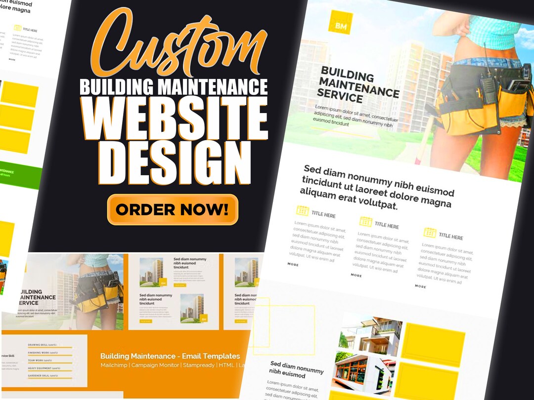 Building Maintenance Website Design Service, We Will Design ...
