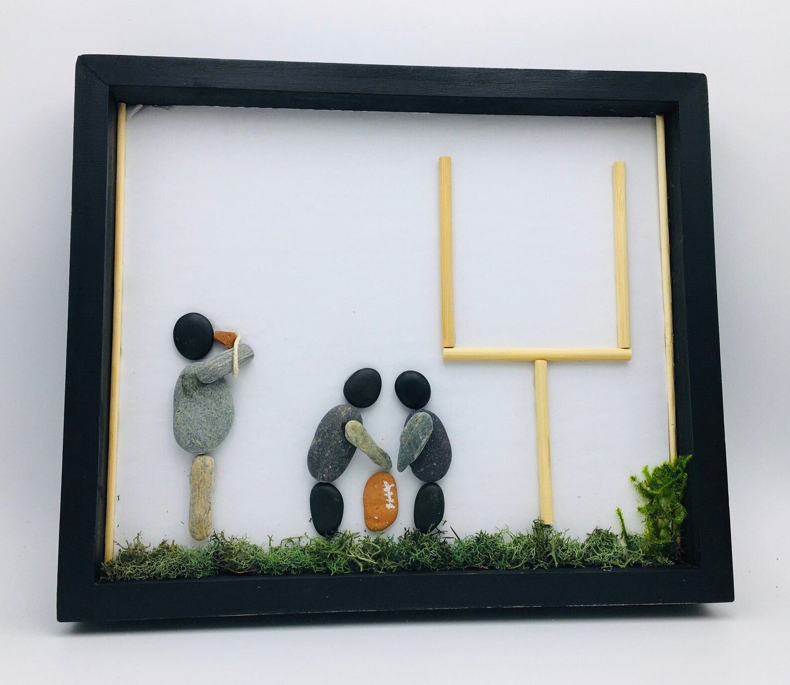 Football Pebble Art, Soccer Pebble Art, Pebble Picture Art, Gift for ...