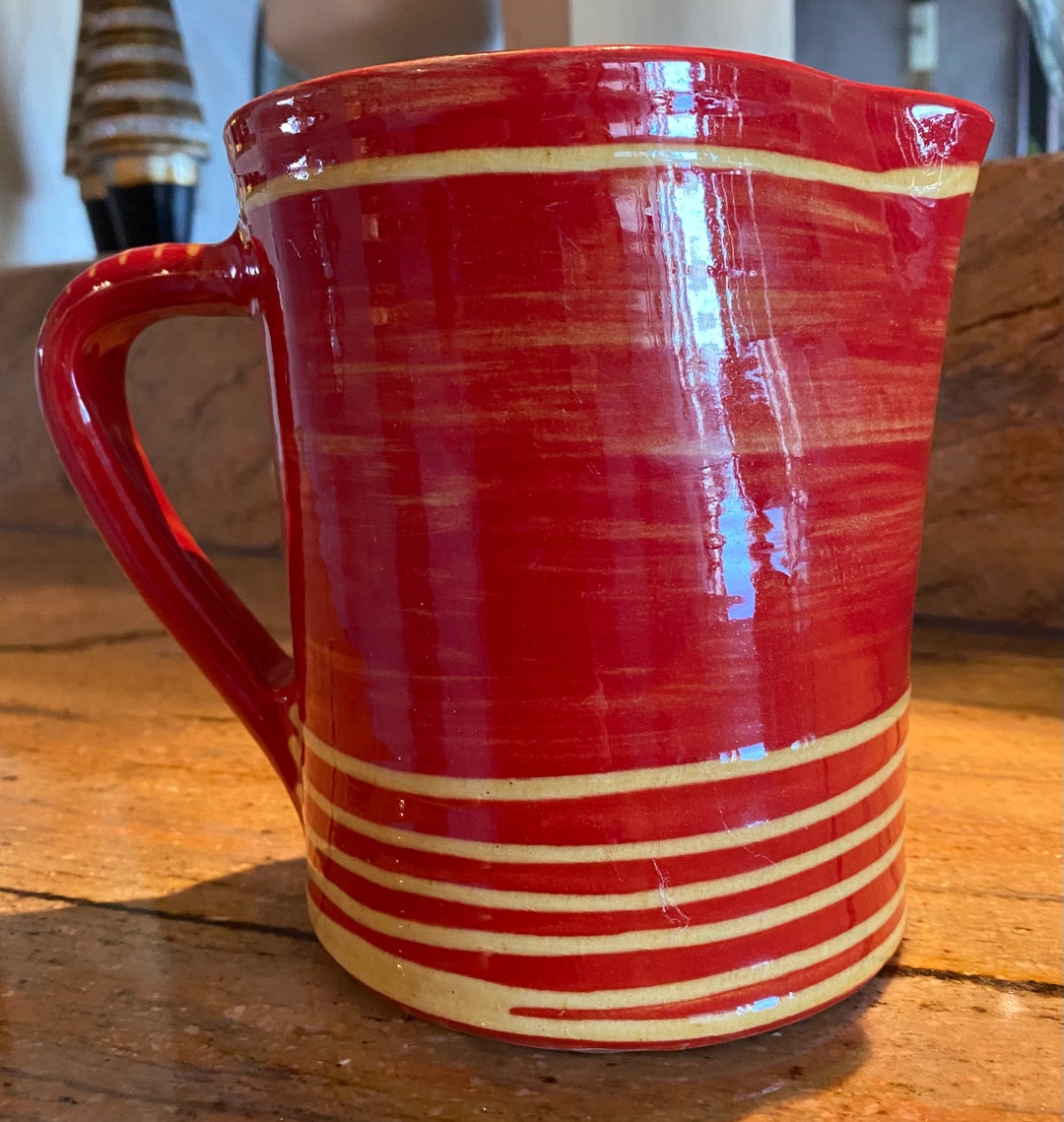 French Country Pottery Pitcher - Etsy