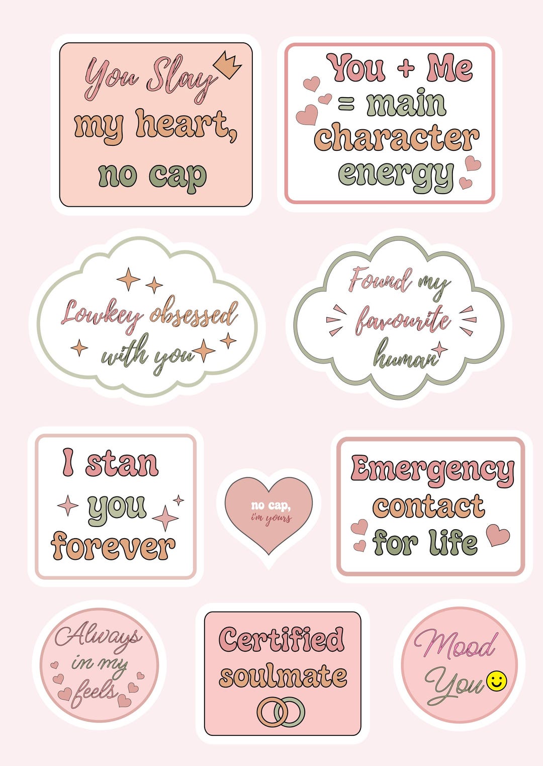 DIGITAL Valentines Sticker Pack | Funny Love Stickers | iPad Planner ...