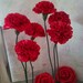 Flower Set of 3 Giant Foam Carnations on Metal Stand, Mother's Day ...