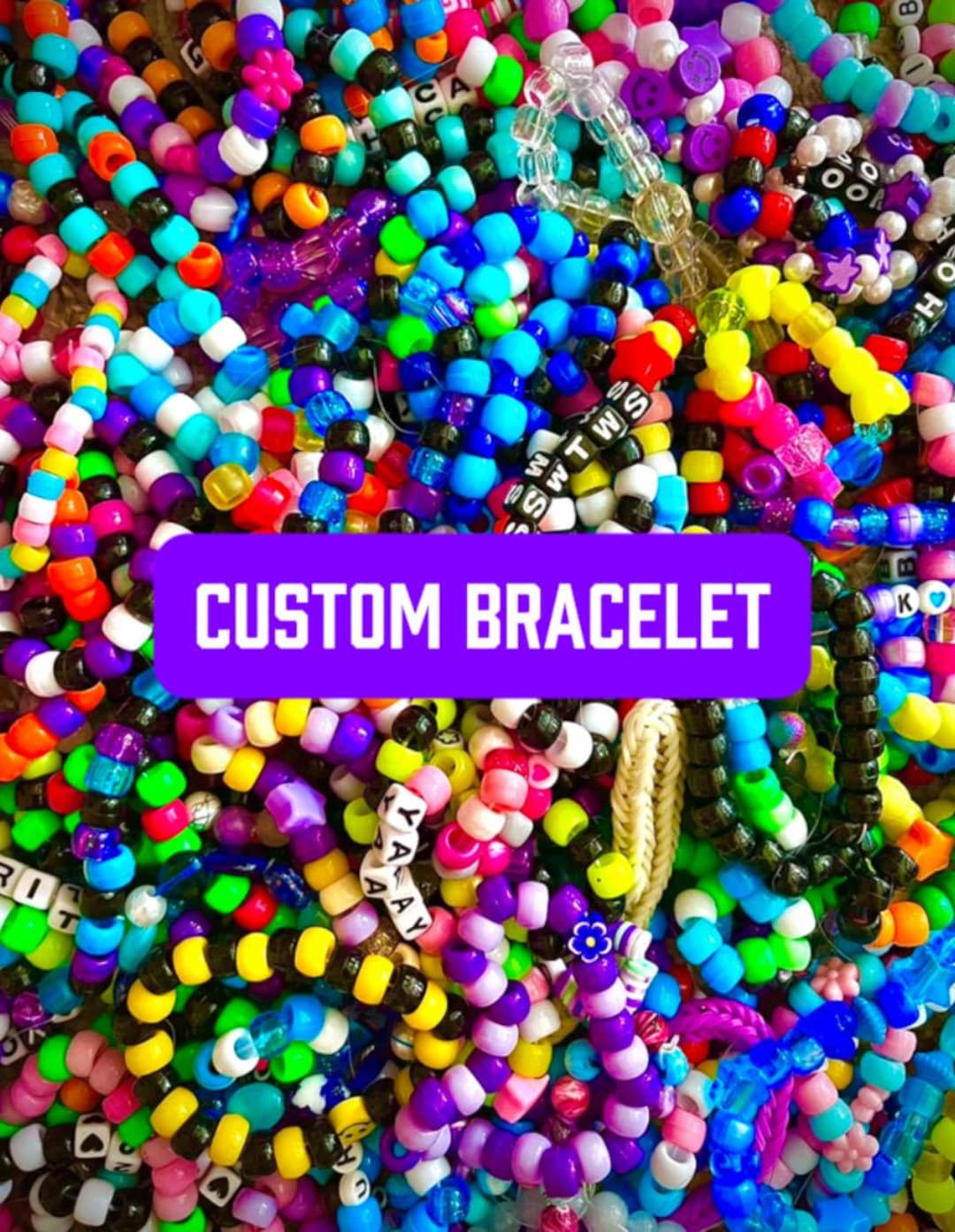 Custom Kandi Bracelet Etsy