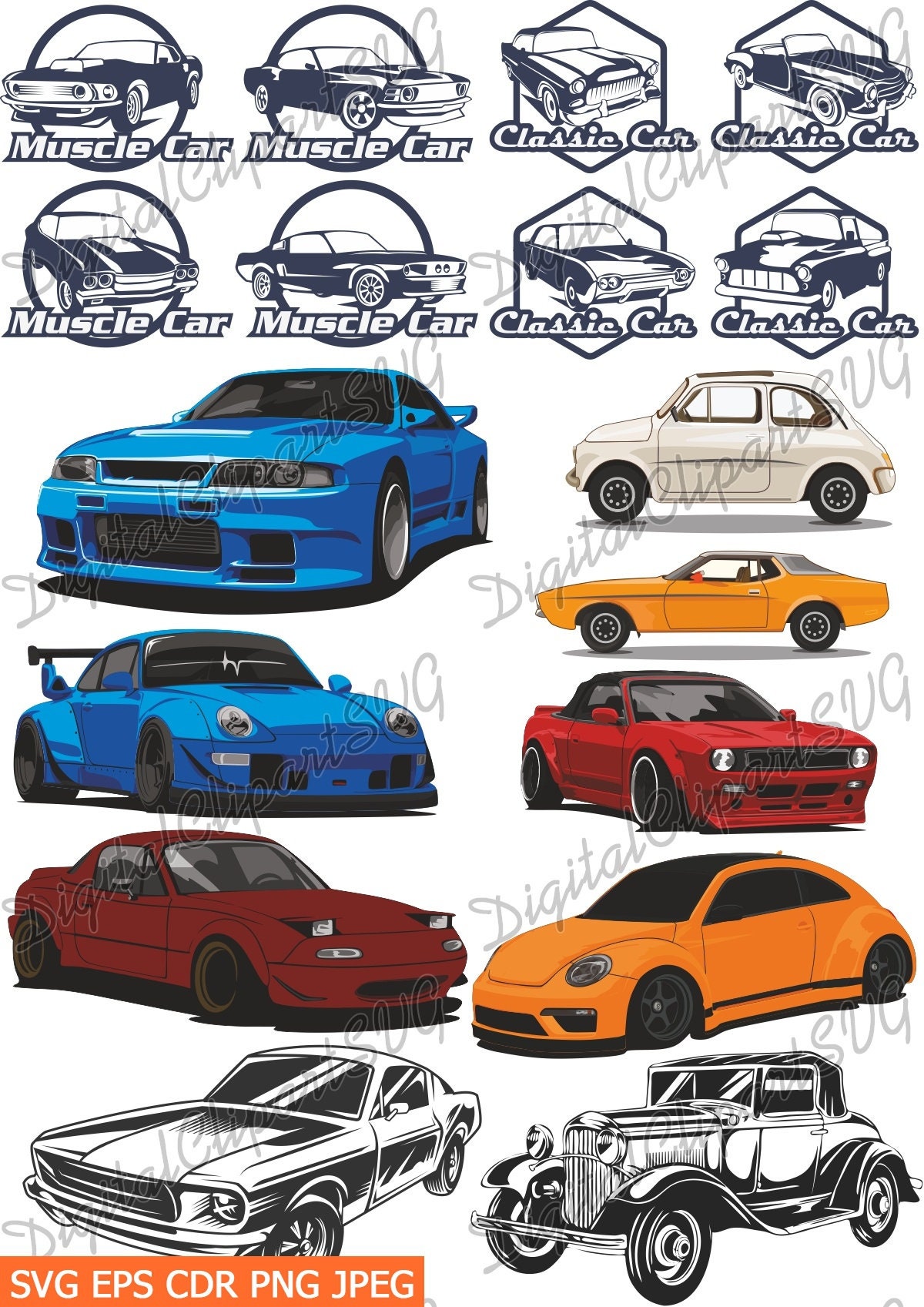 Cars SVG Cars clipart Cars svg silhouette Cars vector cut | Etsy