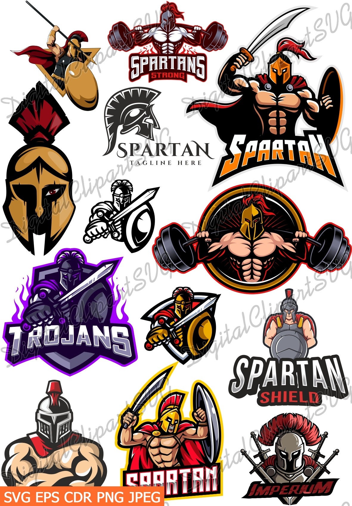 Spartan warrion SVG Spartan clipart Spartan svg cut file | Etsy