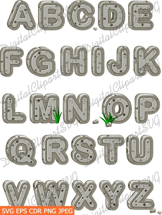 Alphabet SVG Alphabet clipart Alphabet svg cut Alphabet | Etsy
