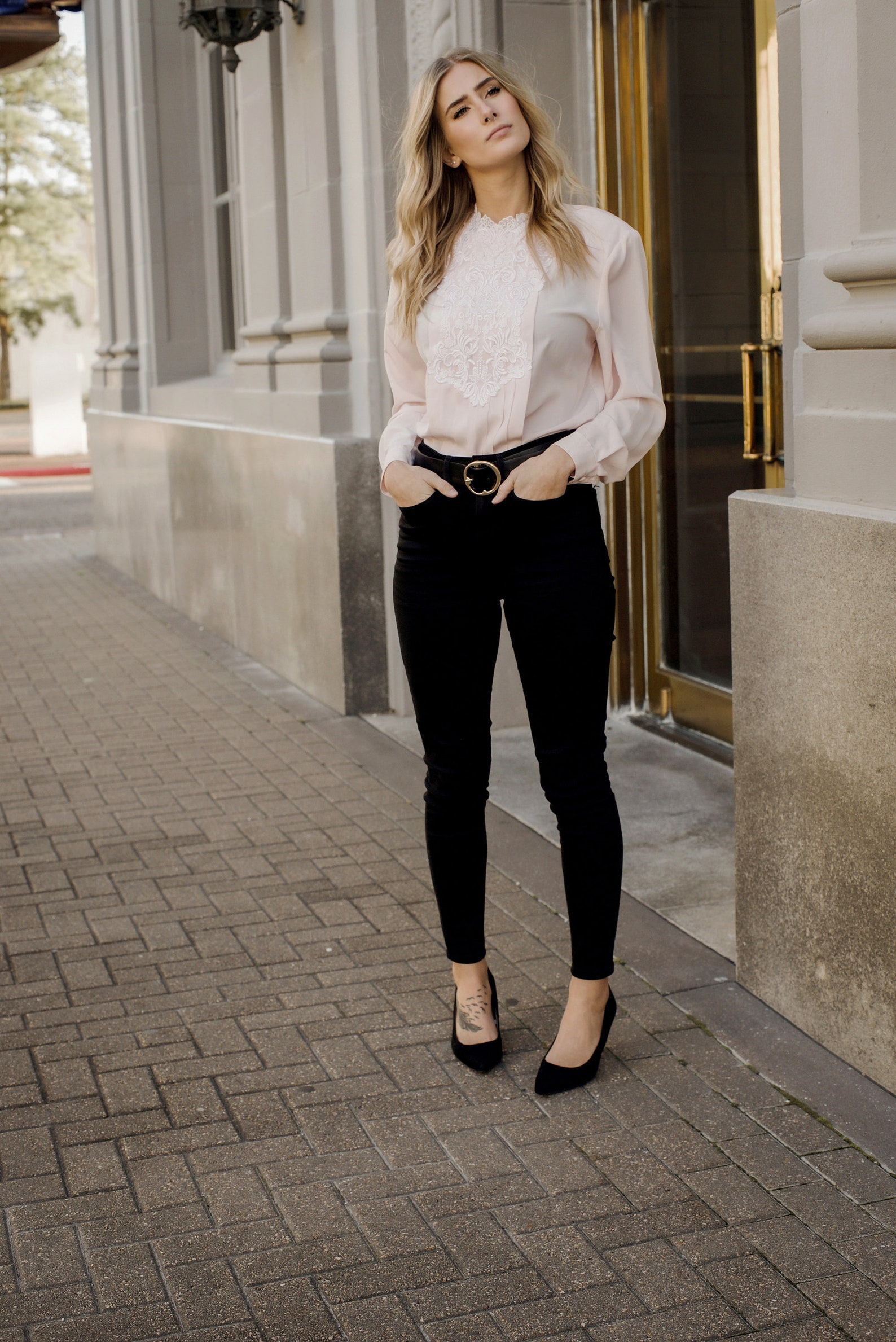 Rose Blouse / Vintage Blush Embroidered Blouse / Lace Collar - Etsy