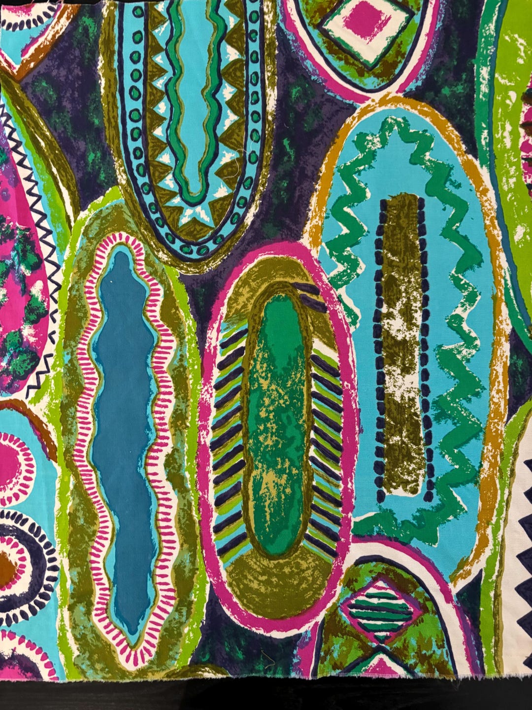 2 Vintage Fabric Remnants From a Hookano Men’s Hawaiian Shirt. Large ...