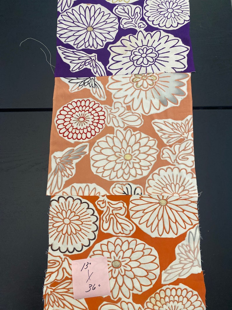 Lot of 6 Vintage Japanese Rayon Kimono Fabric Prints - Etsy