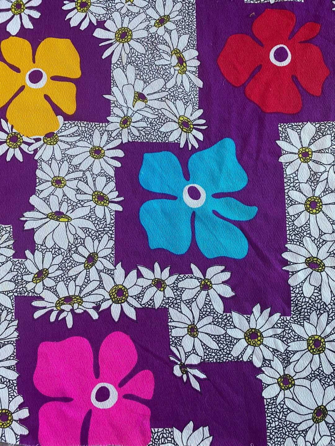 Vintage Hawaiian Barkcloth Fabric Remnants. - Etsy