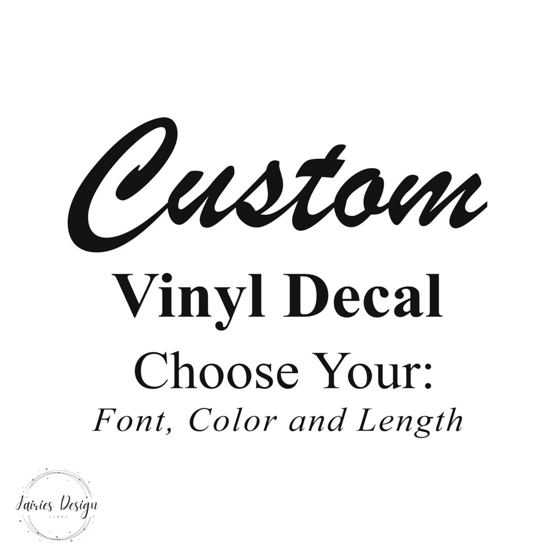 Custom Vinyl Decal/ Personalized Decal/ Personalized Name / Laptop ...