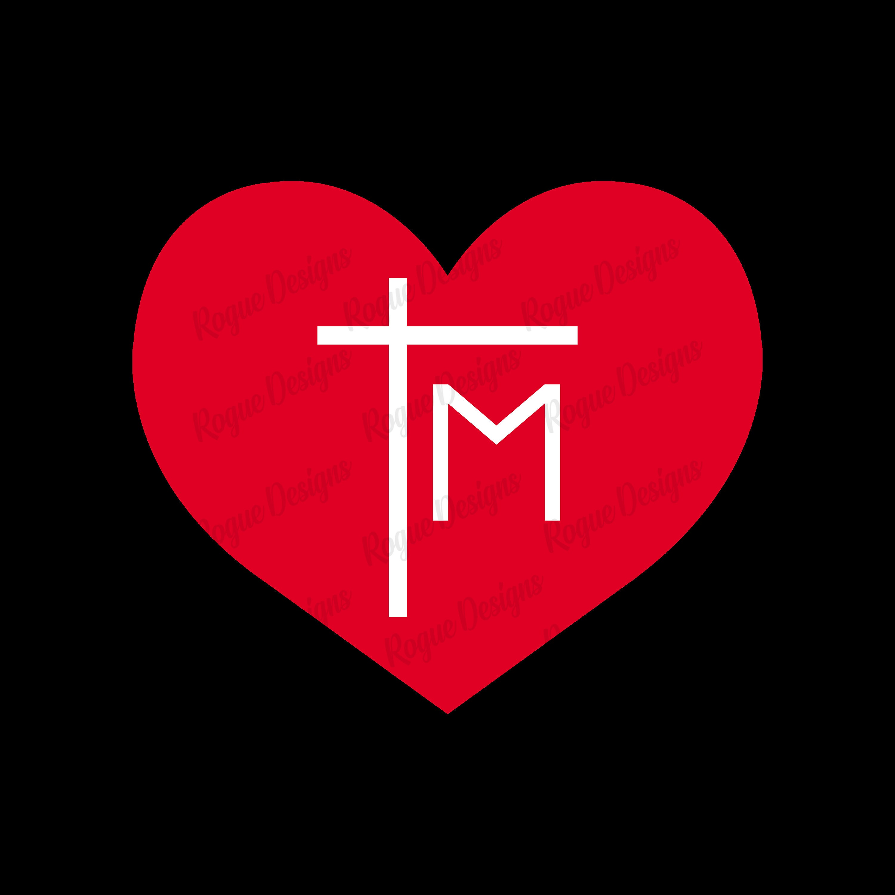 Marian Cross Heart Decal 2 Colors, Christian Decal, Cross Sticker ...