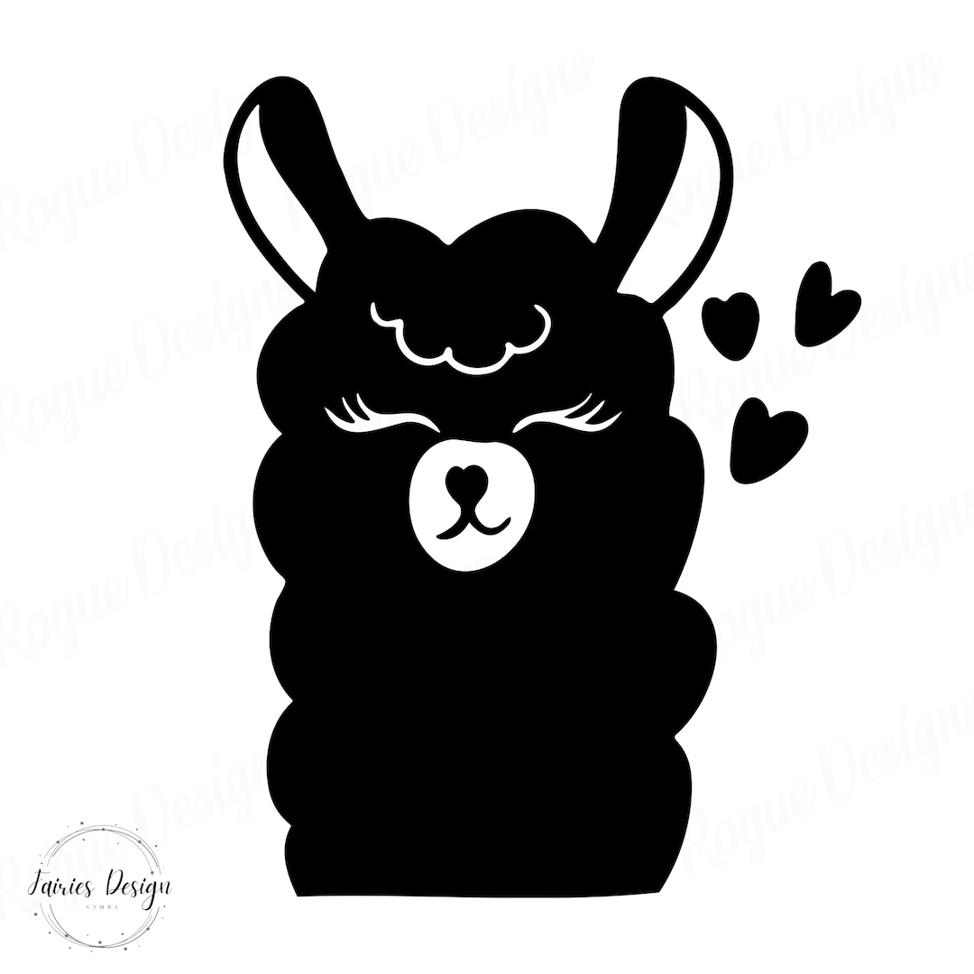 Llama Decal Cute Llama Car Decal With Hearts, Llama Lover Car Sticker ...