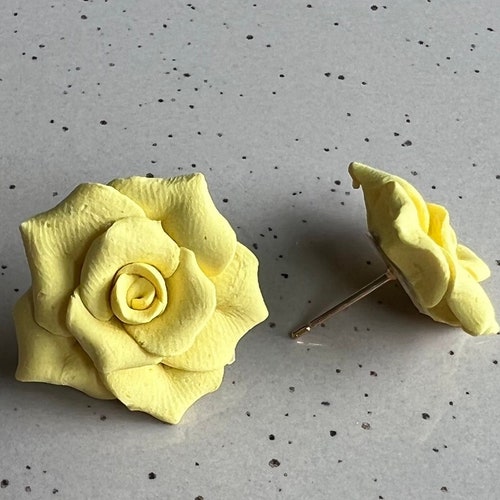 Yellow Rose Hard Enamel Pin - Etsy