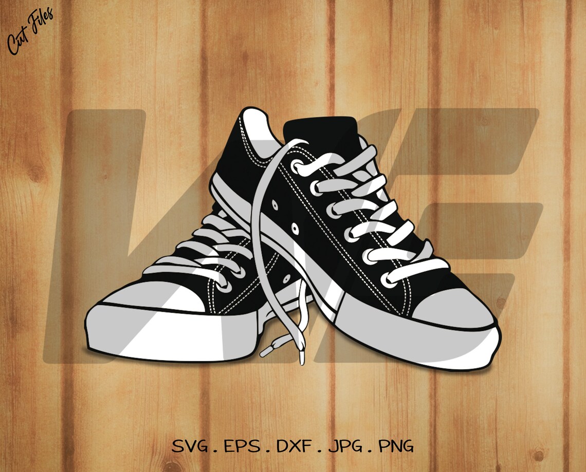 Sneakers Clipart SVG, Classic Shoes Vector (digital Download) - Etsy